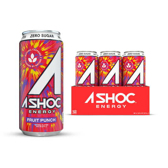 Fruit Punch Adrenaline Shoc Smart Energy - 16 fl.oz (Pack of 12 ...