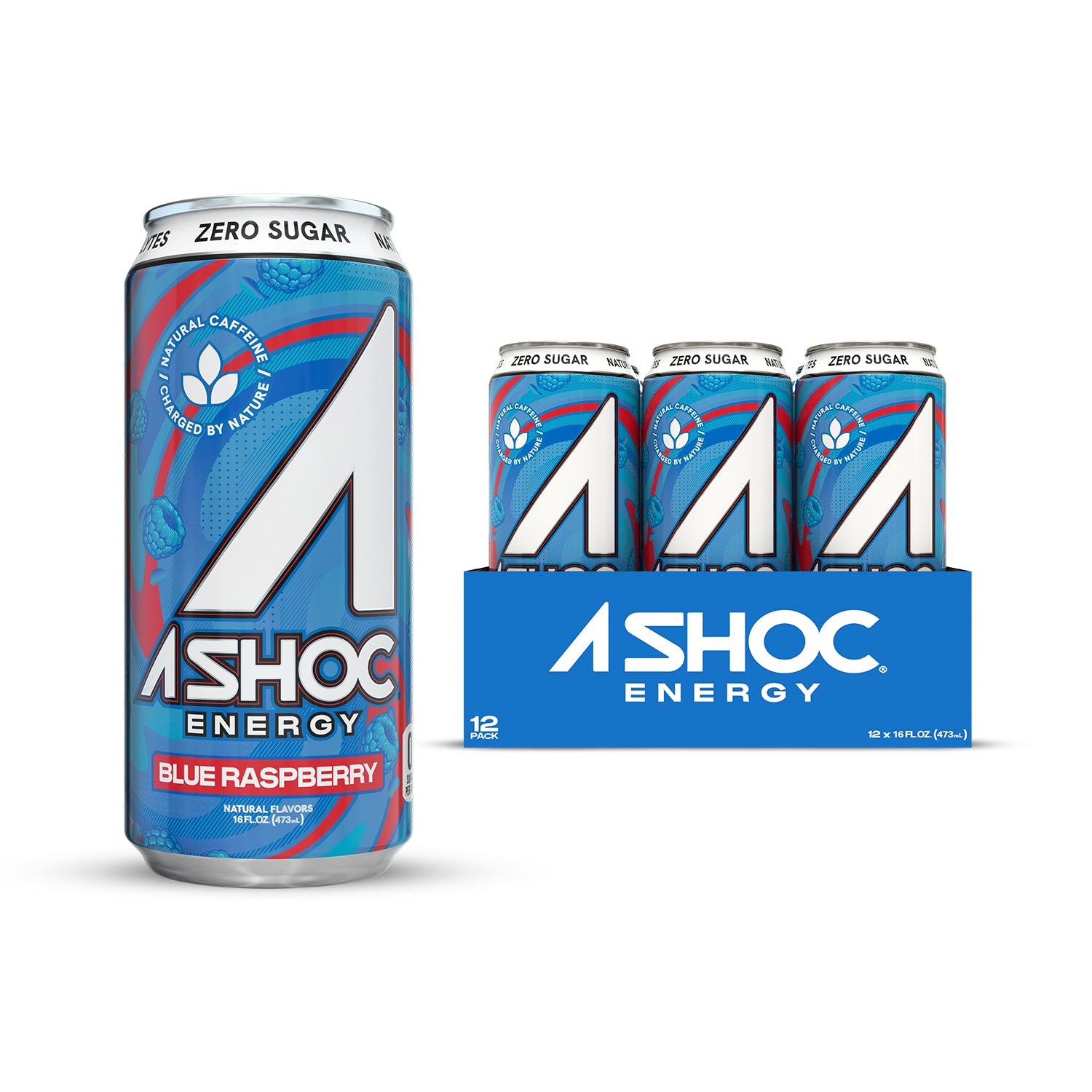 Blue Raspberry Adrenaline Shoc Smart Energy - 16 fl.oz (Pack of 12 ...