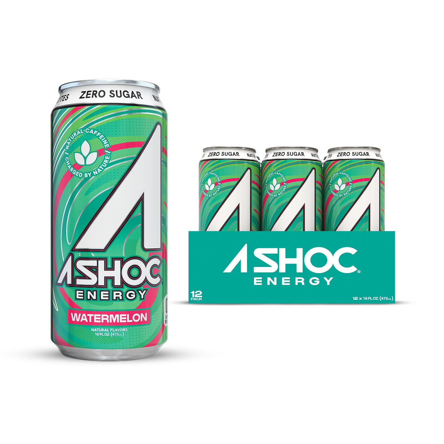 Watermelon Adrenaline Shoc Smart Energy - 16 fl.oz (Pack of 12 ...